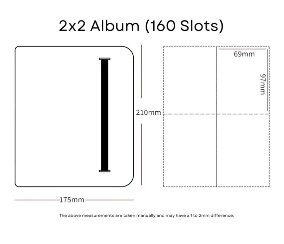 Card Album 360 3x3 2x2 Photocard Card Binder Holder Pokemon TCG ...