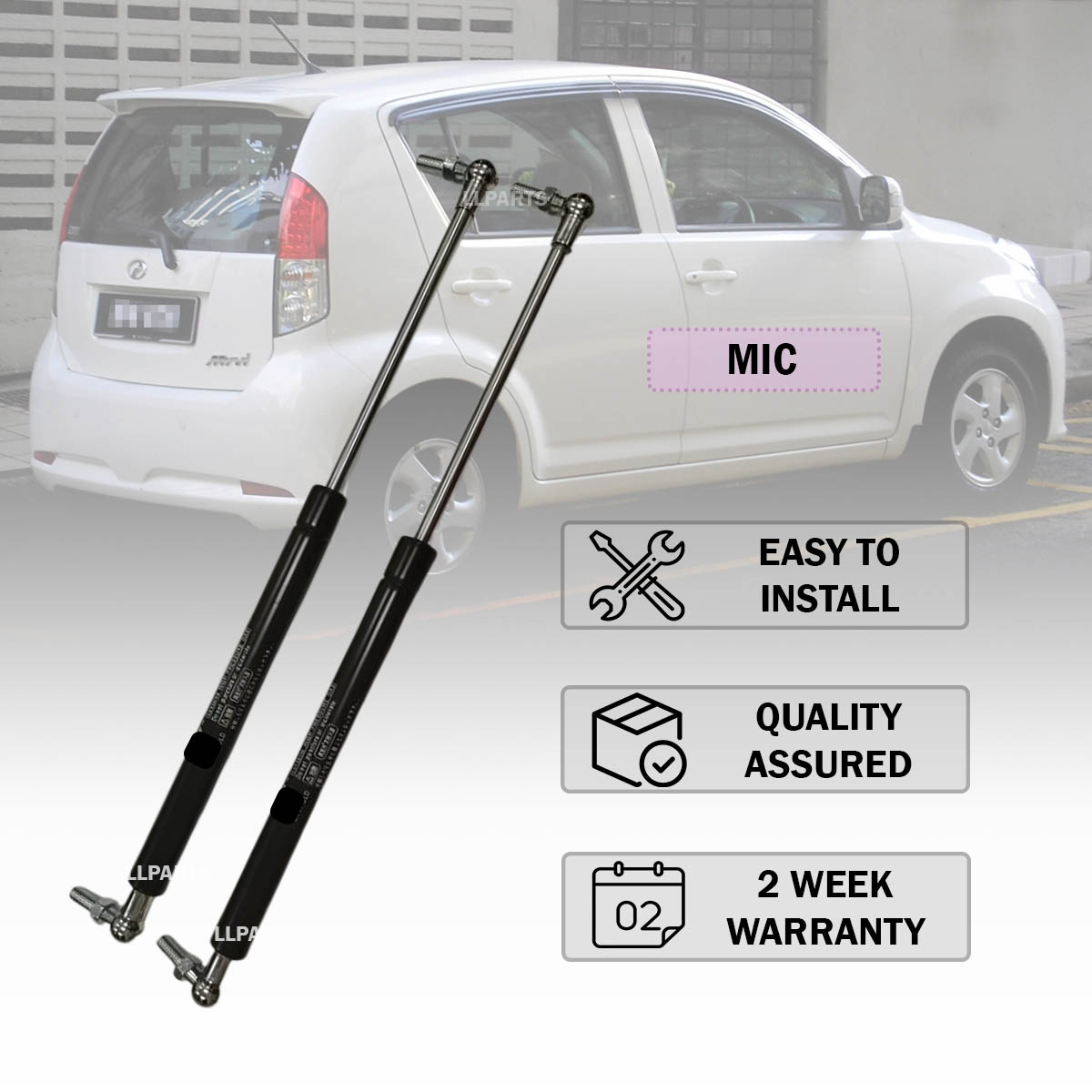 Original Perodua Myvi Old 2005-2011 Rear Bonnet Absorber Boot Damper ...