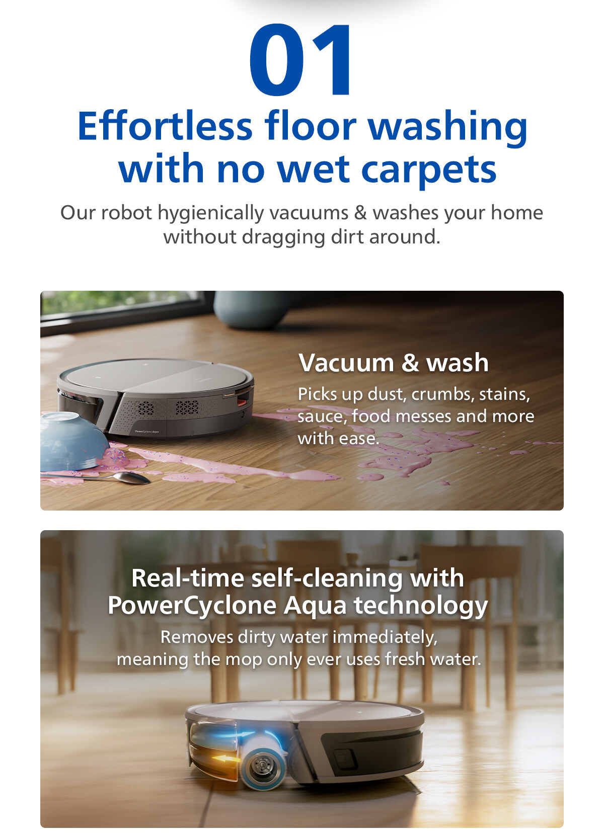 [NEW] PHILIPS 2-in-1 Vacuum & Wash Robot 9000 Series – XU9100/10 ...
