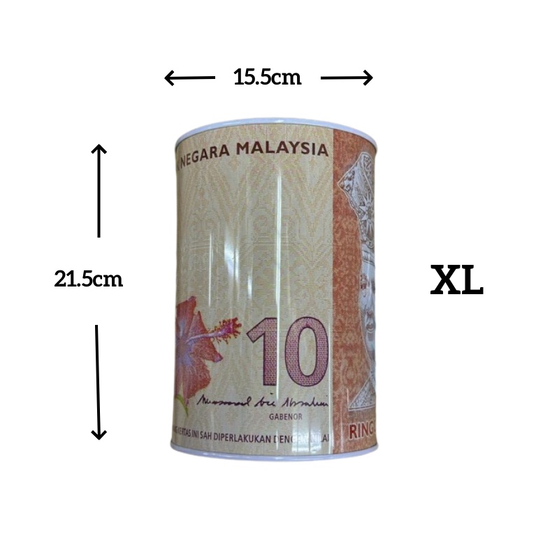 Tabung Simpan Duit Siling & Wang Kertas/Saving Money Coin Box/Piggy ...