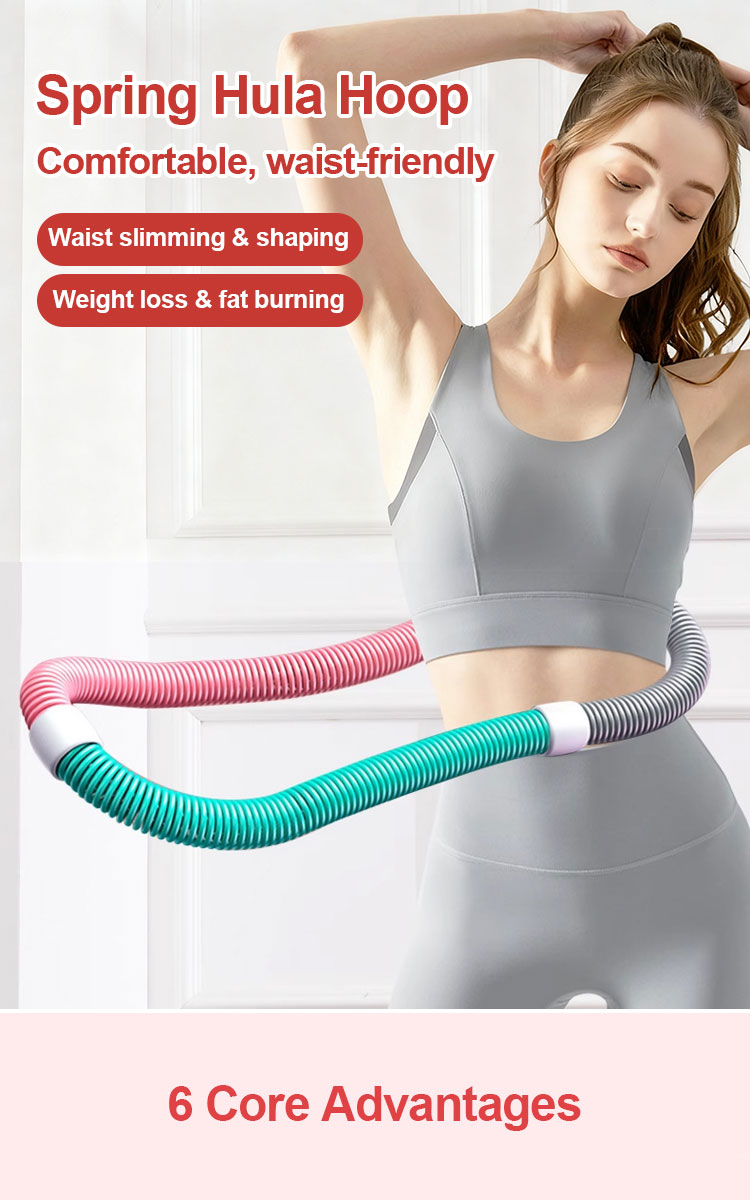 Spring Hula Hoop dengan Pemberat Tambahan – Alat Senaman Pilates untuk ...