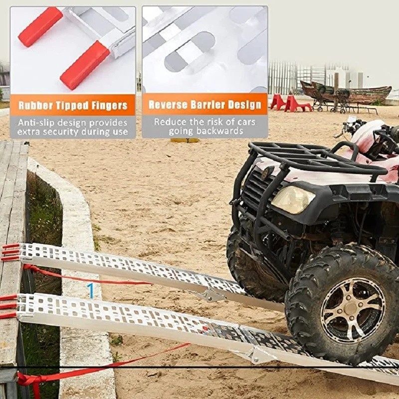 Aluminum Ramp Ladder Bike Motorcycle Tangga Motor Folding Ladder Heavy ...