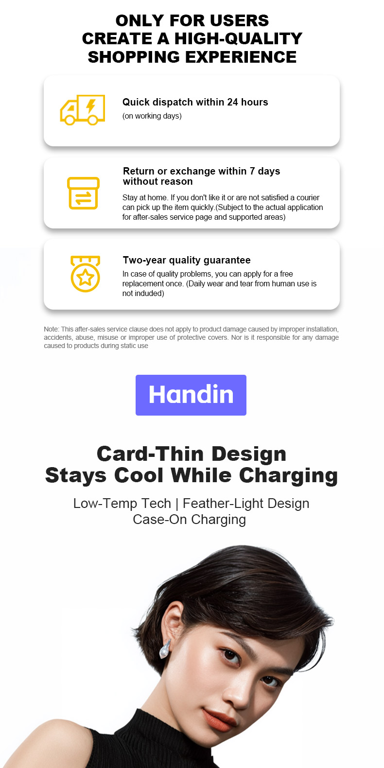 [CCC Certified] Handin 12000mAh Magnetic Wireless Power Bank PD20W Fast ...