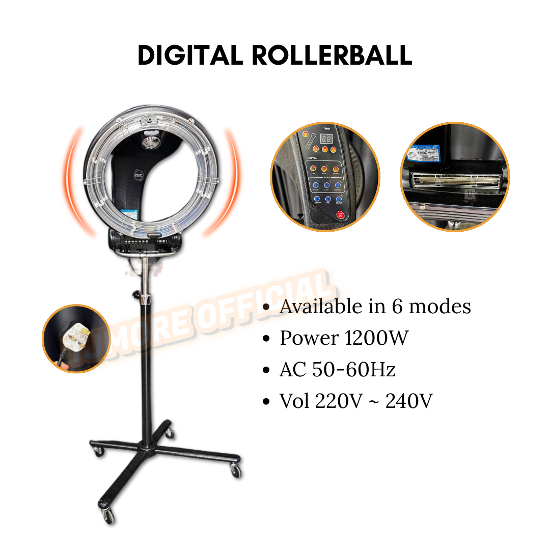 Digital Rollerball Infrared Hair Dryer Salon Hair Treatment Color ...