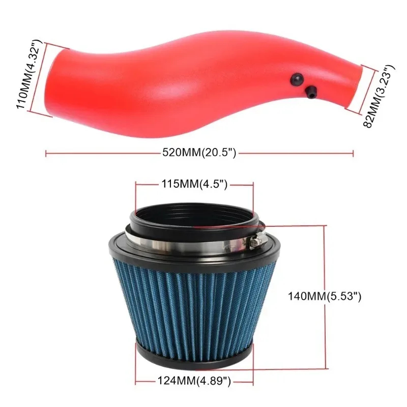 Simota piping Twister Air Intake / Air Filter piping civic EK EG ...