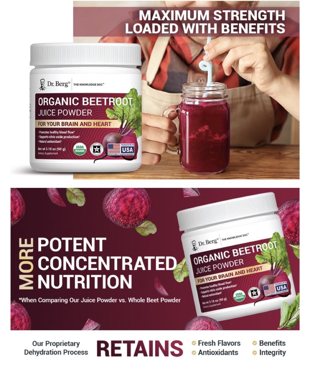 Dr. Berg Raw Organic Beet Powder from Real Earth-Grown Beets | Shopee ...