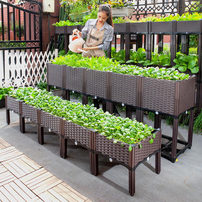 Planter Box Outdoor Large Flower Pot Pasu Sayur Sayuran Penanaman ...