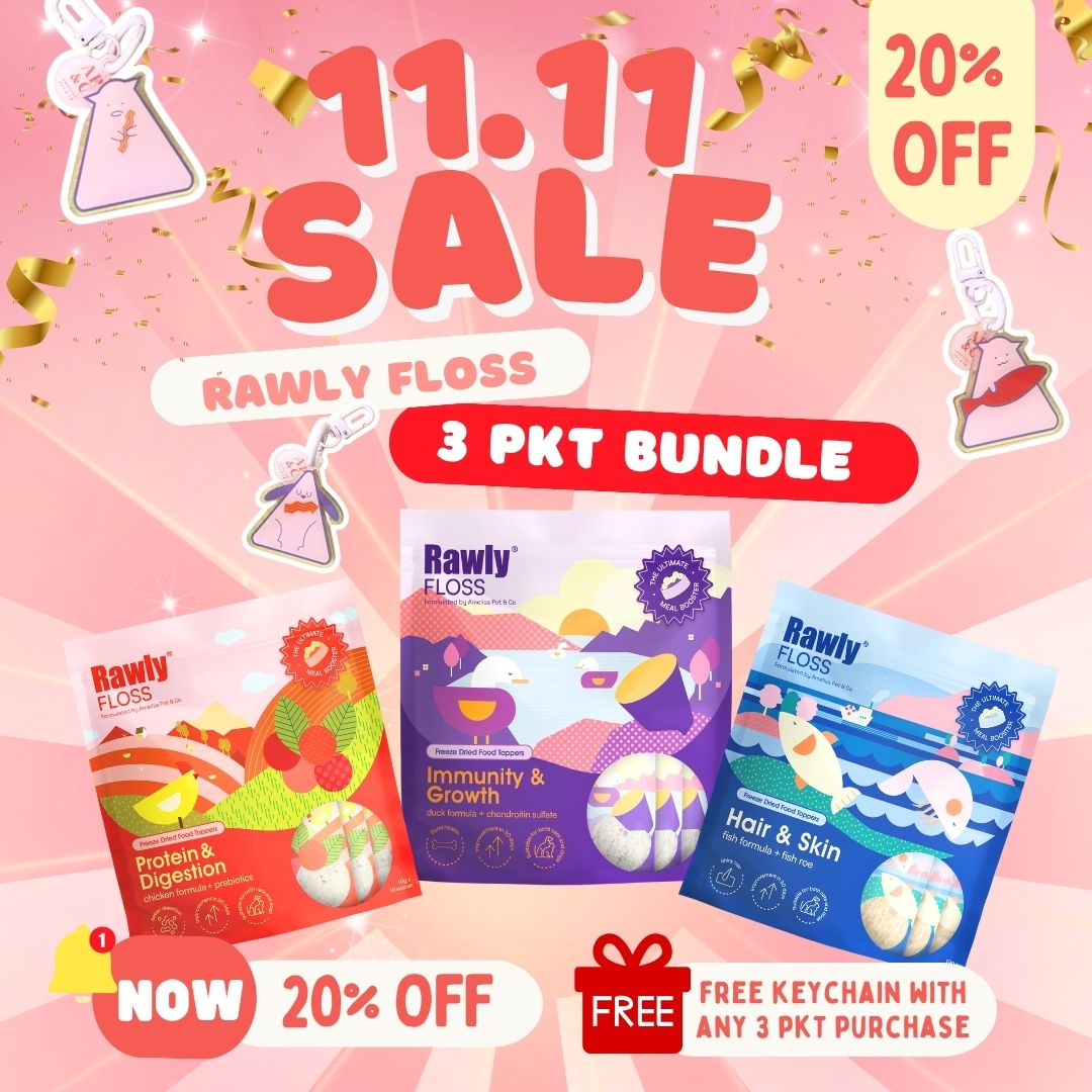 Amelisa Pet & Co.Free Keychain (with purchase 3 packet Rawly Floss ...