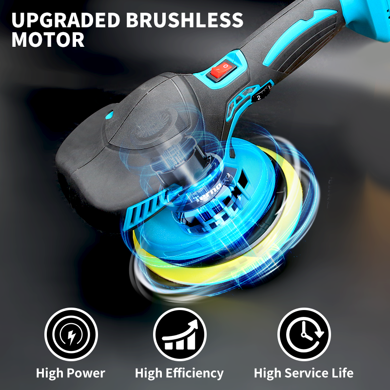 Ternaga 21V Cordless Portable Wireless Polisher Waxing machine Car ...