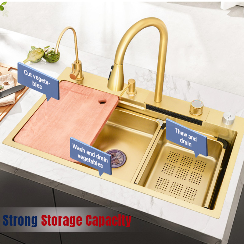 DriveNovo Sink 304 Stainless Steel Singki Dapur Single Sink Kitchen ...