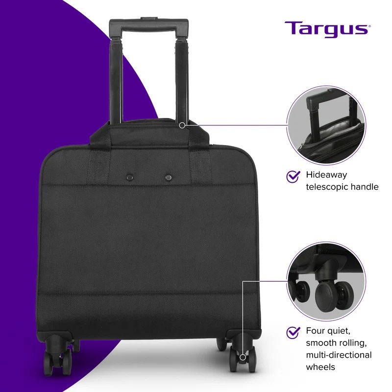 TBR044LP - TARGUS TRANSIT 4-WHEEL ROLLING 16" LAPTOP CASE (BLACK ...
