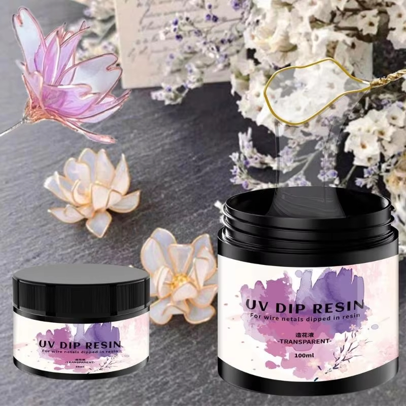 Uv Dip Resin 100ml Clear Fast Cure/Non-Toxic Tasteless Epoxy Resin/DIY ...