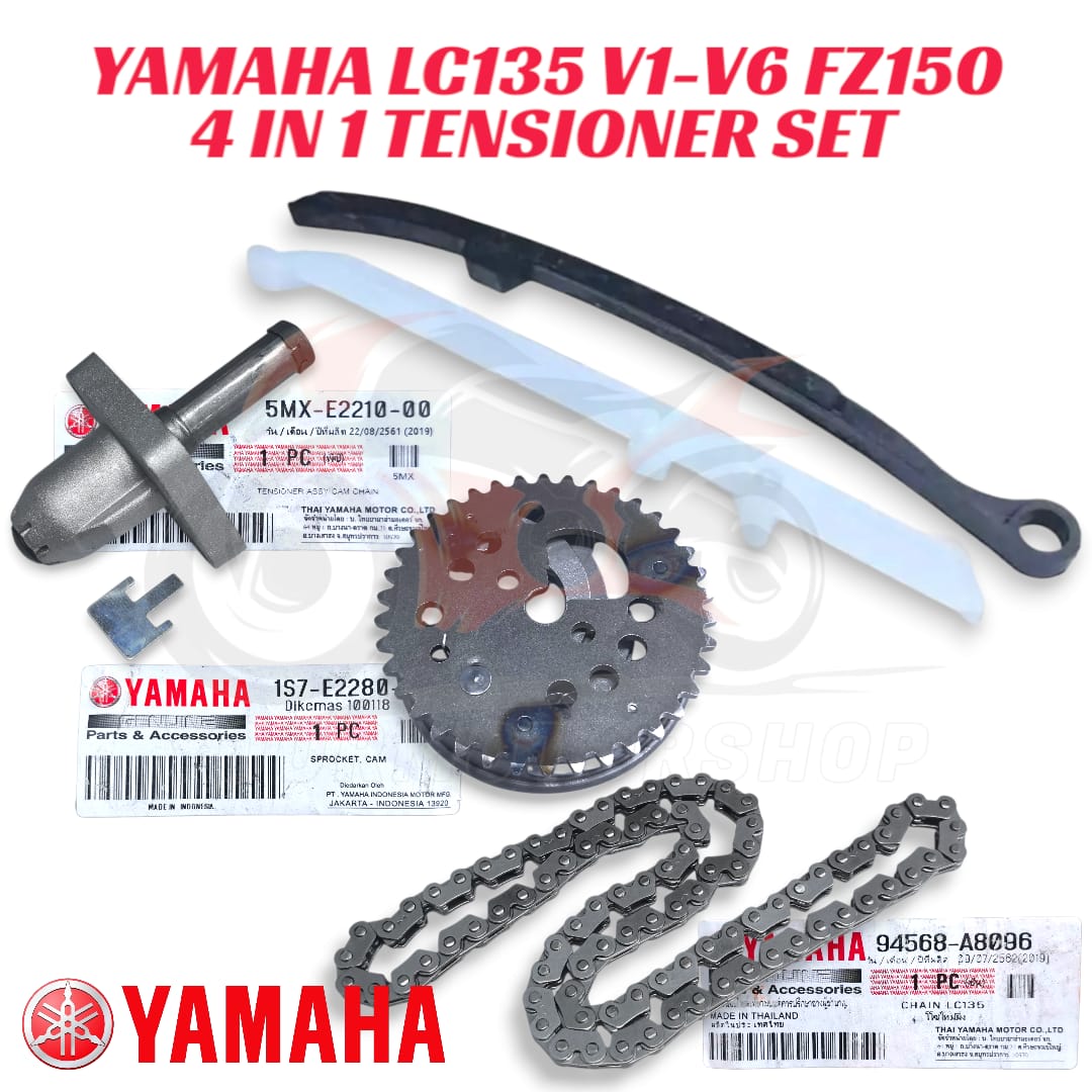 Yamaha LC135 V1-V6 FZ150 Timing Gear / Timing Chain 2X3-96L / Tensioner ...