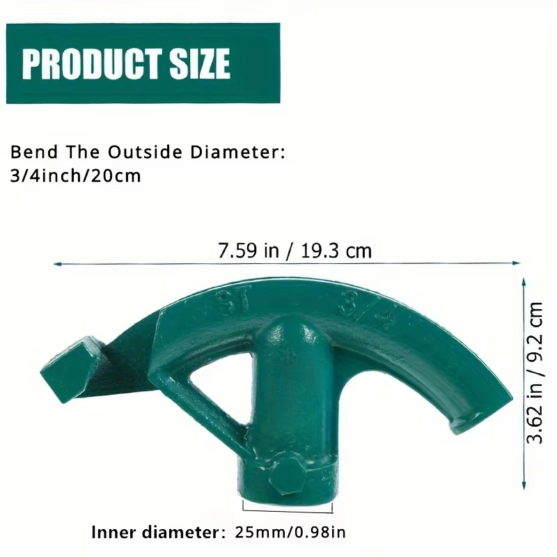 Manual Pipe Bender Tool For Steel Tube Conduit Bending 1/2 3/4 Inch ...