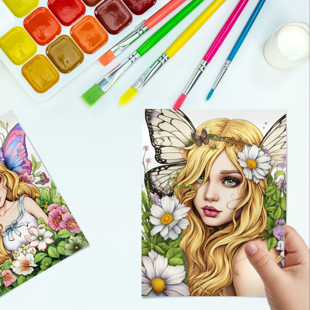 [PDF] 255 Daisy Flower Fairy Coloring Pages For Adults | Shopee Malaysia