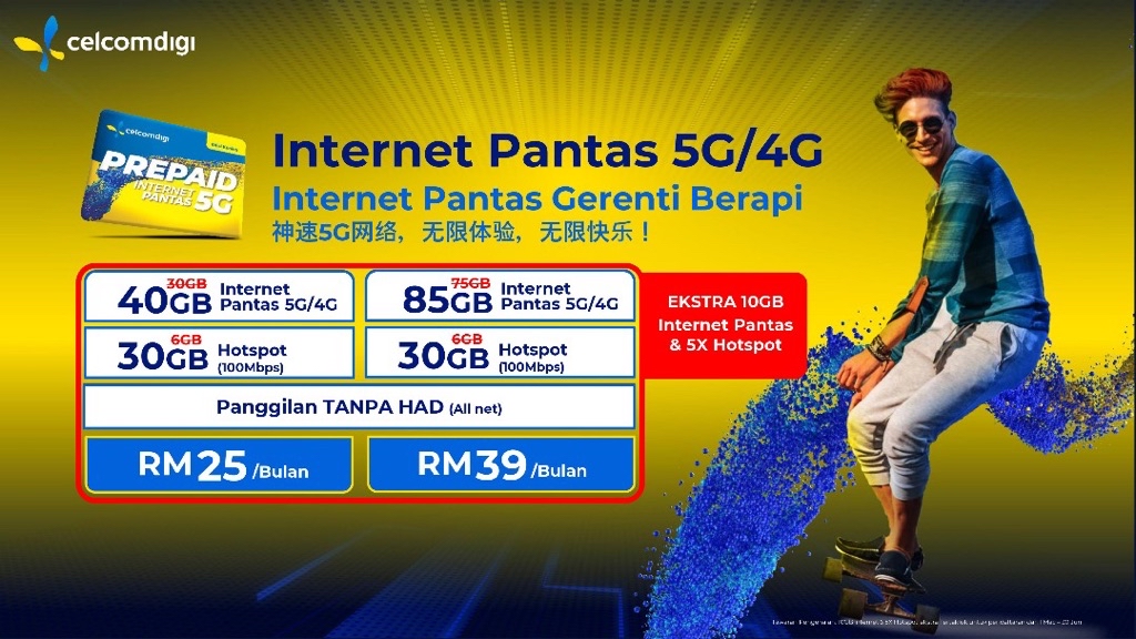 5G Digi Prepaid Digi Sim Card CelcomDigi Edisi Kuning | Shopee Malaysia