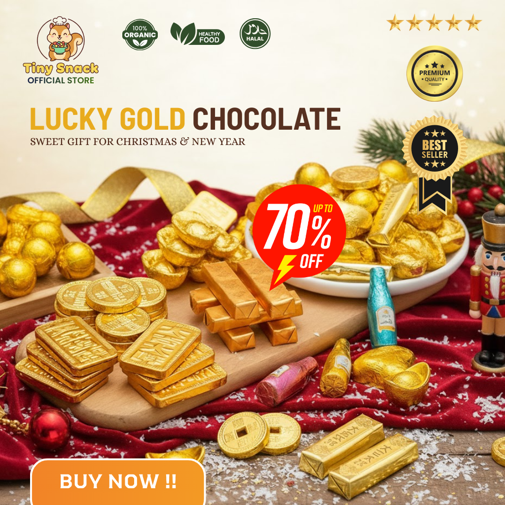 Lucky Gold Chocolate Coins & Bars | Party Giveaway, New Year ...