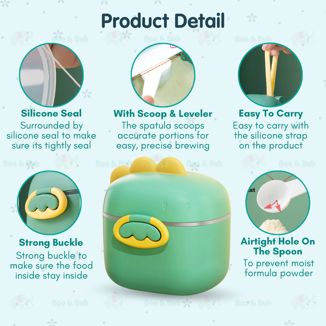 Boo&Bub Milk Powder Container | Infant Feeding Box Newborn Food Storage ...