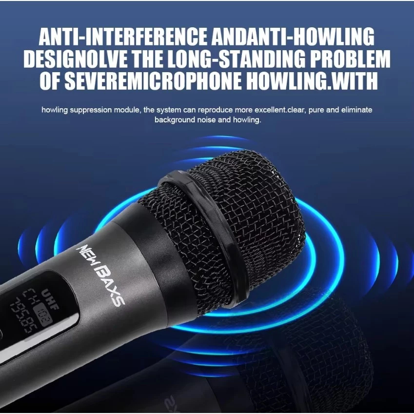 Wireless Microphone Dynamic Handheld Microphones Karaoke Microphone Mic ...