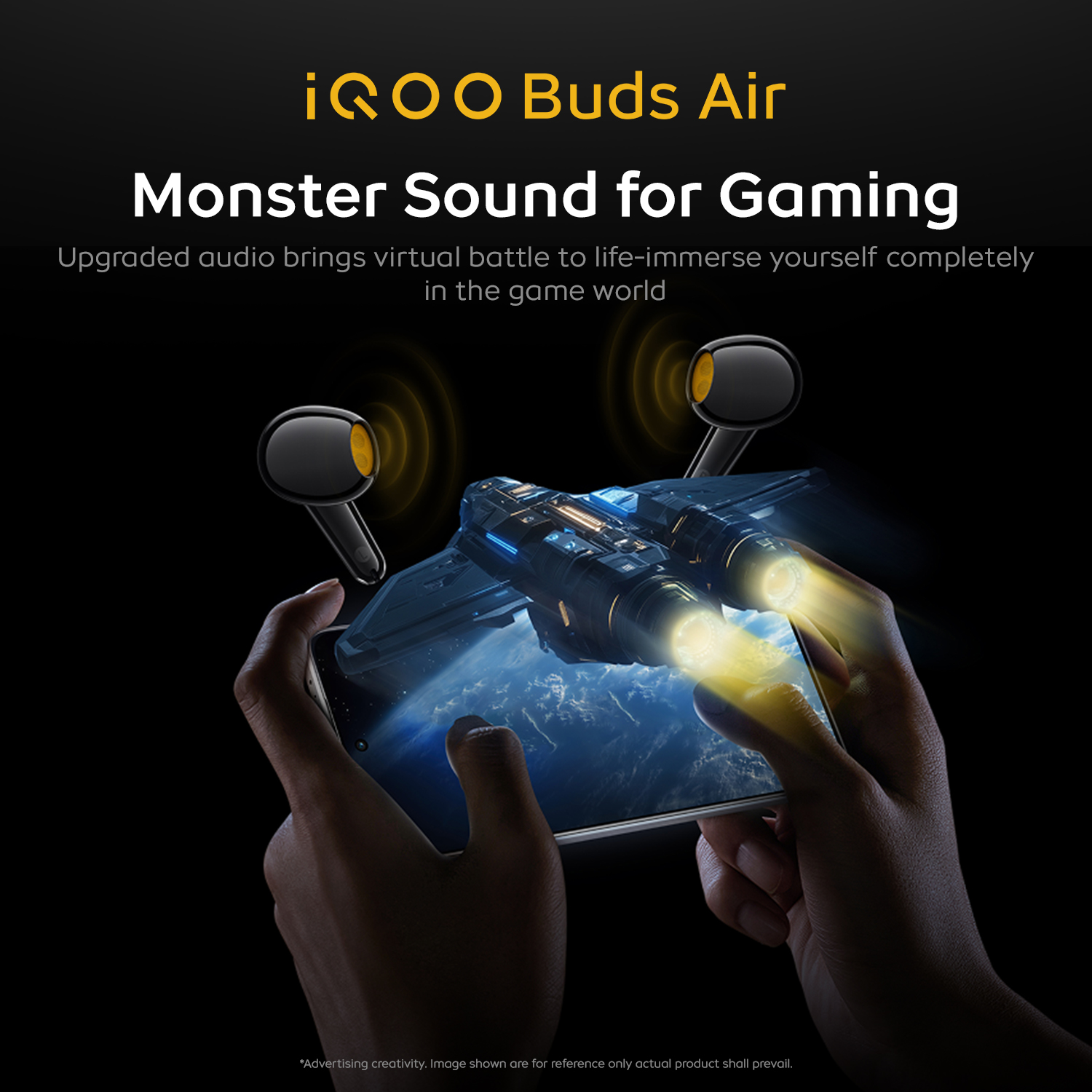 iQOO Buds Air 50-Hour Ultra-Long Battery Life 3.6g Ultra-Light Fit 88ms Low Gaming Latency AI ...
