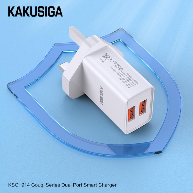 KAKUSIGA PD30W QC30 Fast Charger and Cable UK Plug Type C to Lightning ...