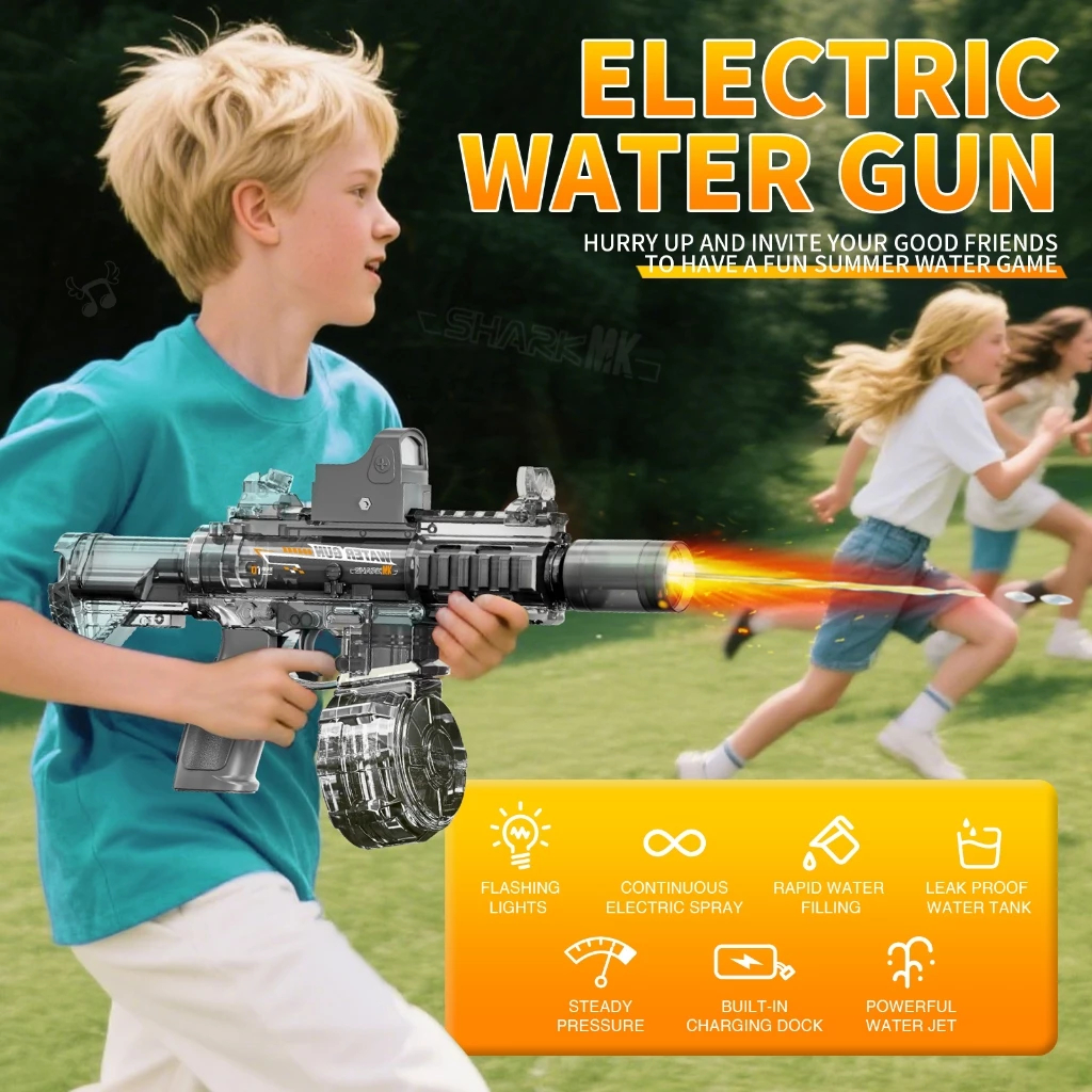 breathe fire automatic water gun electric shooting gun shooting ...