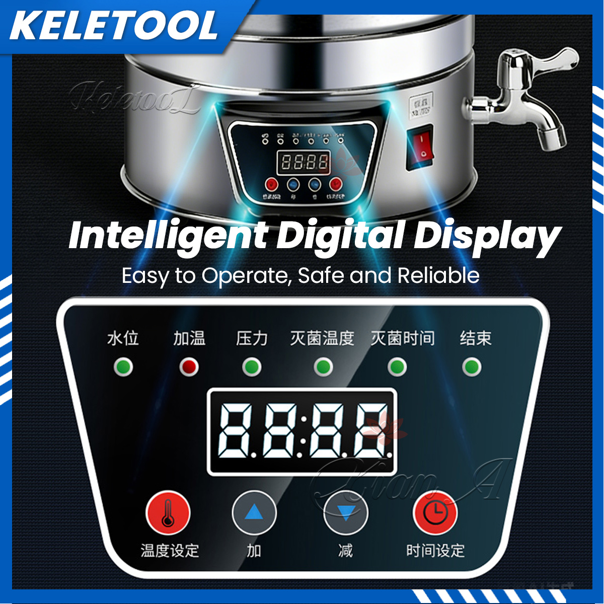 Retort Machine Stainless 25L Auto Model Digital Automatic Dual Heating ...