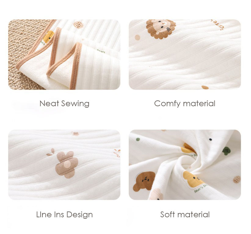 Baby Waterproof 4 Layers Diaper Urine Mat Cotton Mat Infant Urinal ...