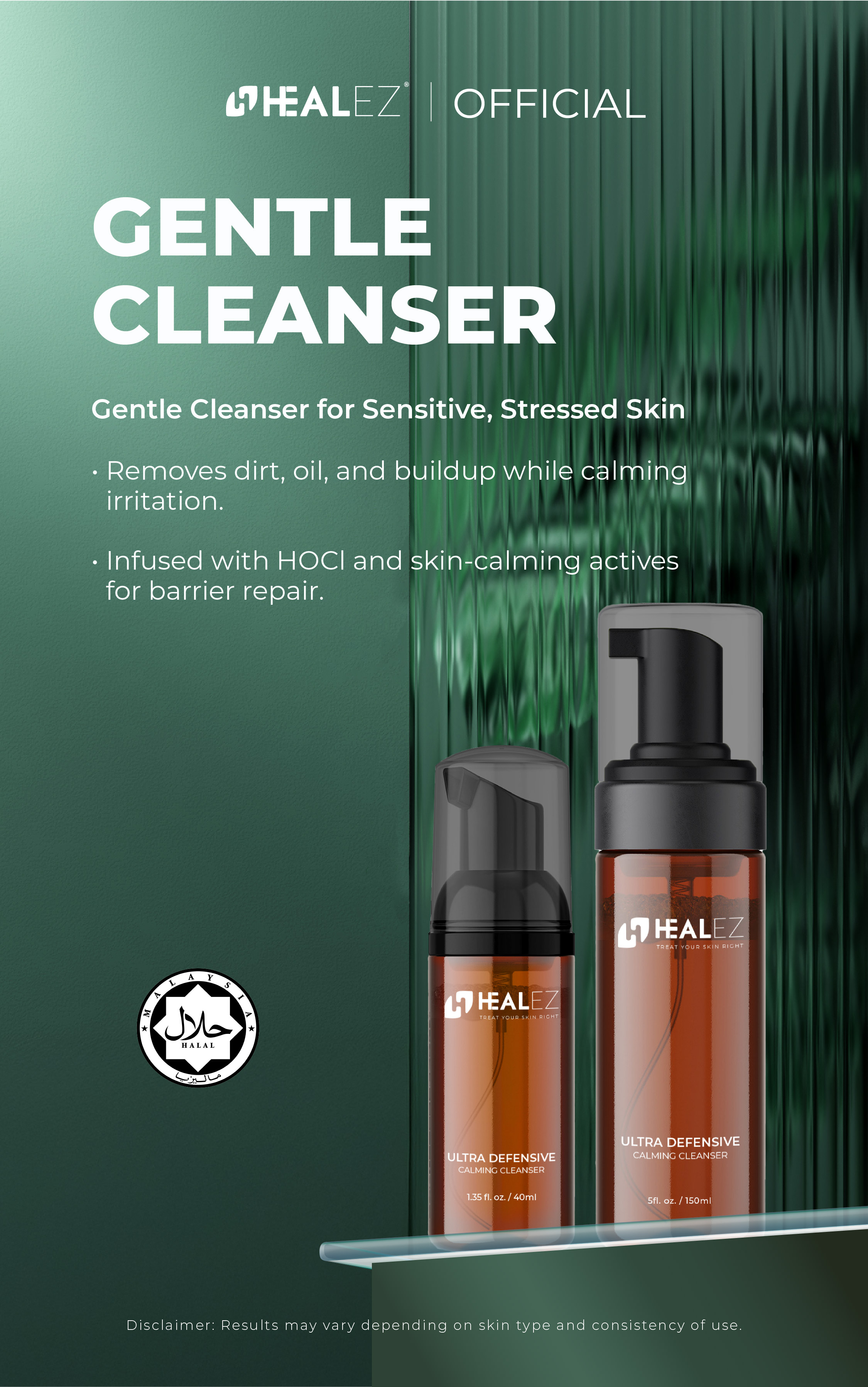 HEALEZ Ultra Defensive Calming Cleanser - Variant Size | Shopee Malaysia