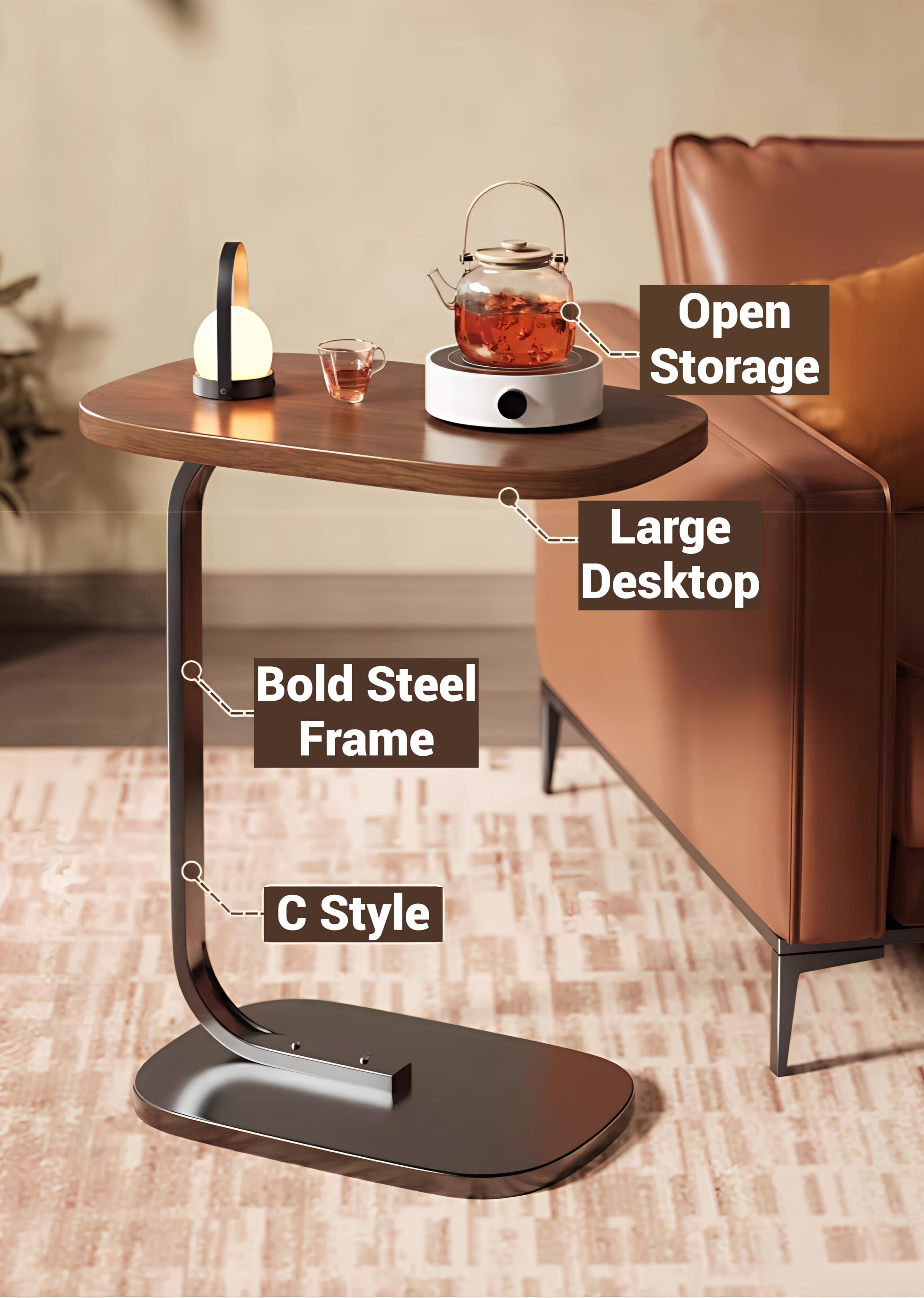 Mini Coffee Table Meja Kopi Meja Kecil Sofa Side table ruang tamu Meja ...