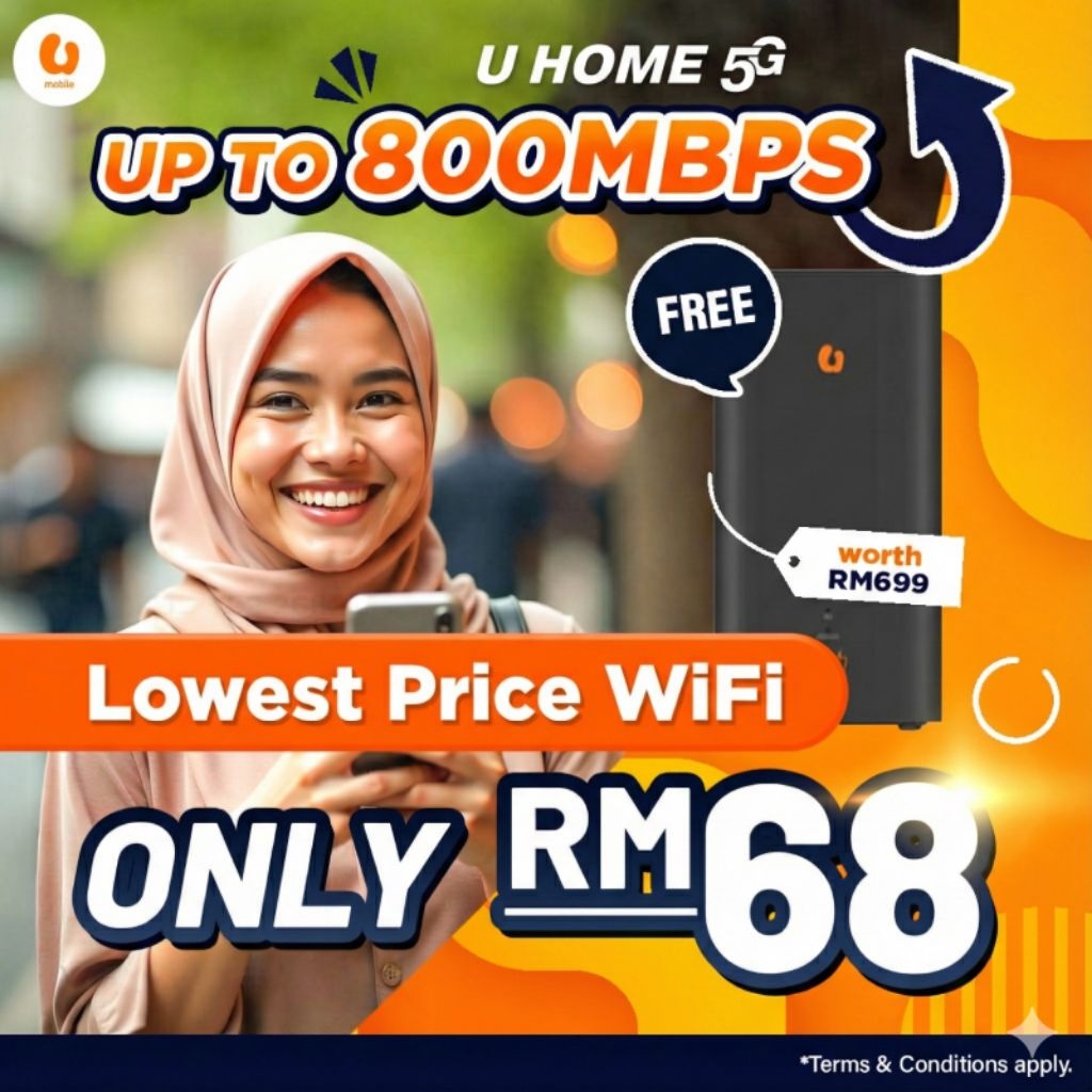 Uhome 5G FREE ROUTER UMobile WiFi UMobile home WiFi 2 Years Contract ...
