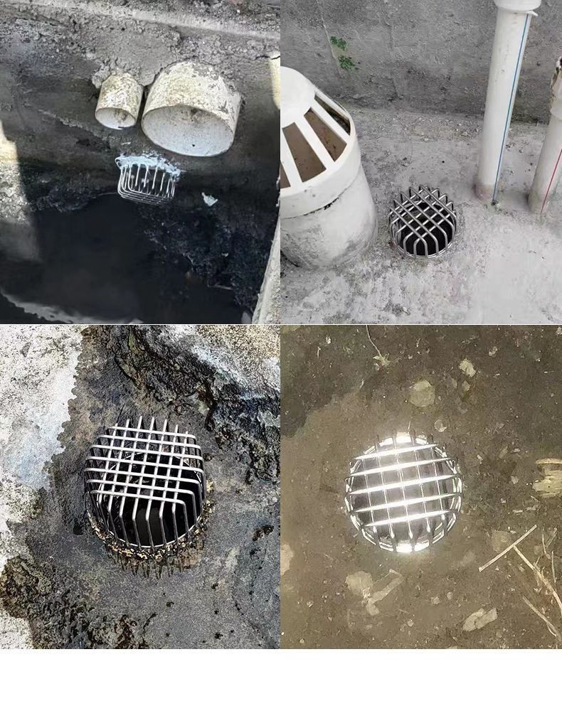Stainless Steel Sewer Pipe Filter Floor Drain Mesh Cover Anti Rat Bird ...