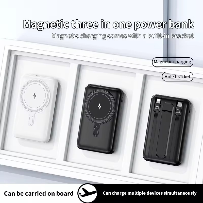 15W Magnetic Wireless Charging Power Bank 22.5W/20W Fast Charging ...