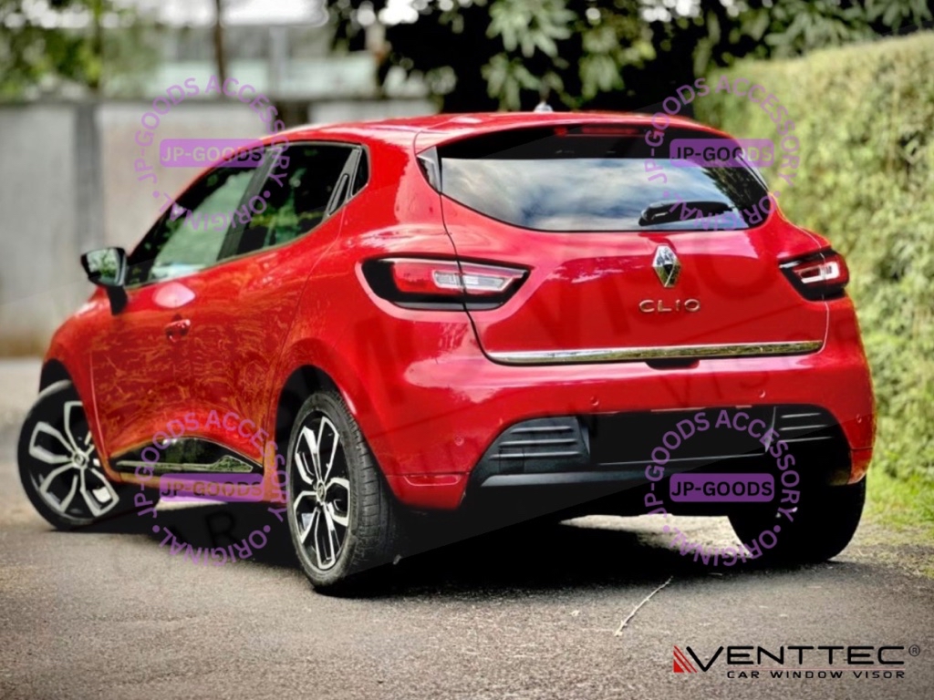 Renault Clio IV / Lutecia 2013-Above Venttec Door Visor / Window Vent ...