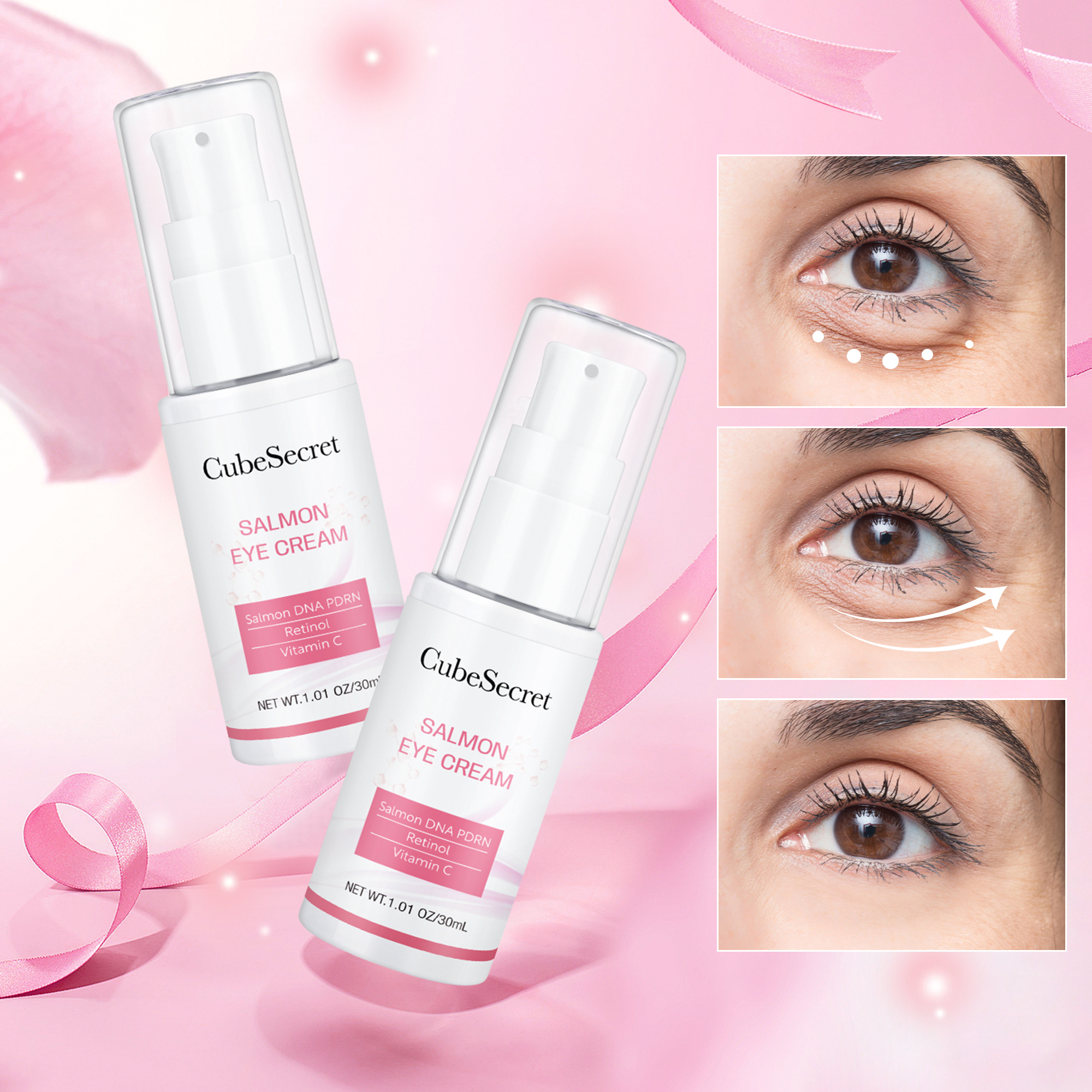 CubeSecret Retinol Eye Cream 30g - Reduce Wrinkles, Dark Circles ...