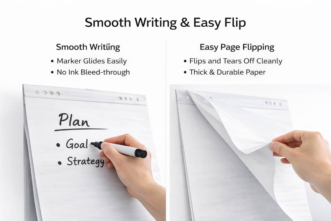 A1 Flip Chart Pad｜50 Sheets｜Reinforced Holes｜Professional Presentation ...