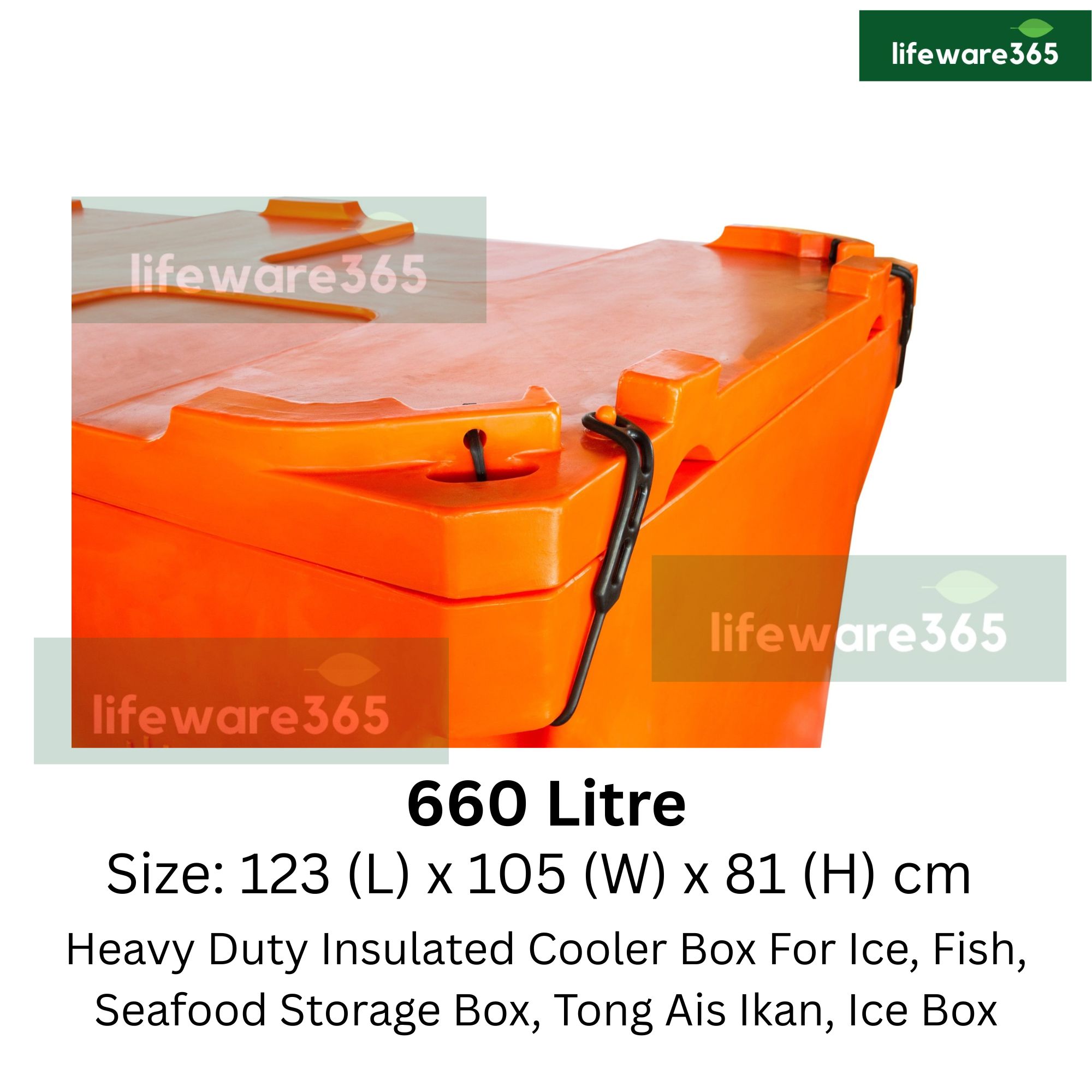 660L Heavy Duty Cooler Box / Tong Ais / Tong Ais Oren / Tong Ikan / Ice ...