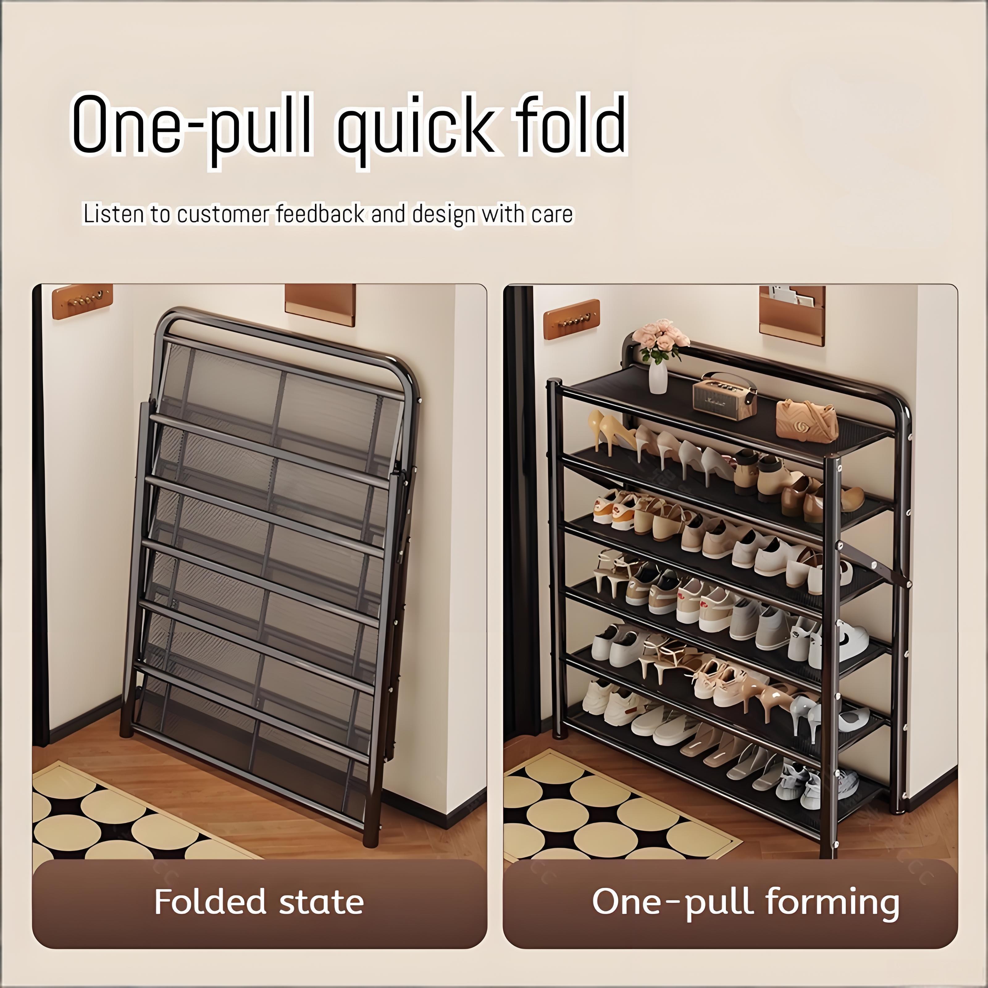 Multipurpose Shoe Rack Metal Mesh Shoe Rack Foldable Shoe Rack Storage ...