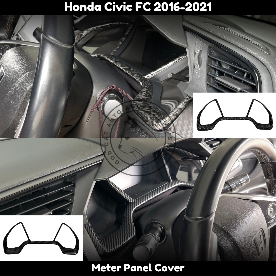 Honda Civic Fc 2016-2021 Forged Carbon Trim&Carbon Trim Meter Panel ...