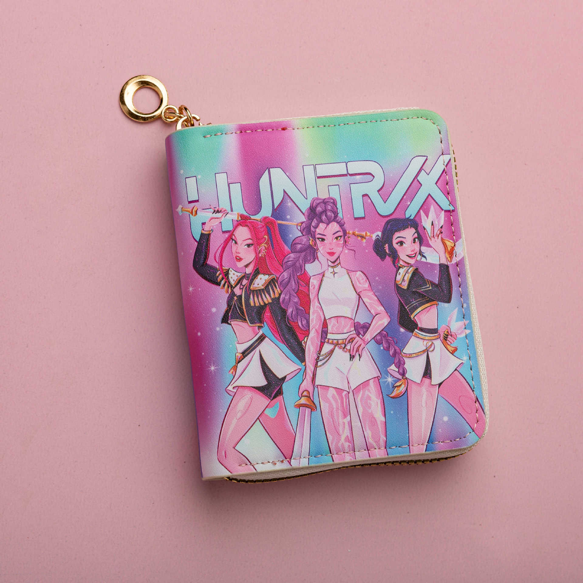 Wallet zip pocket card Huntrix Kpop demon hunters Girl coins Money Bag ...