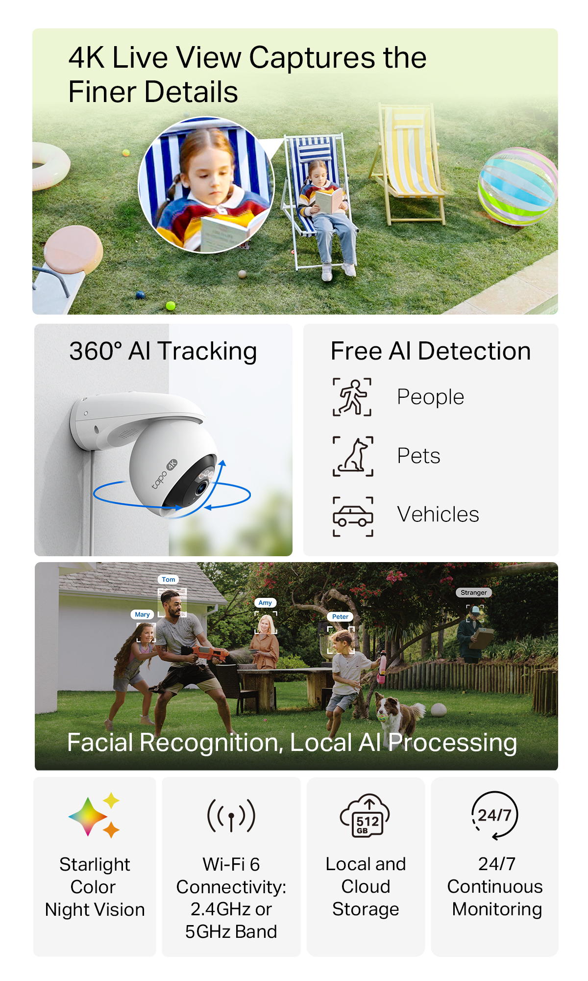 TP-Link Tapo C560WS 4K 8MP / TC43 3K 5MP Outdoor Security Camera Pan ...