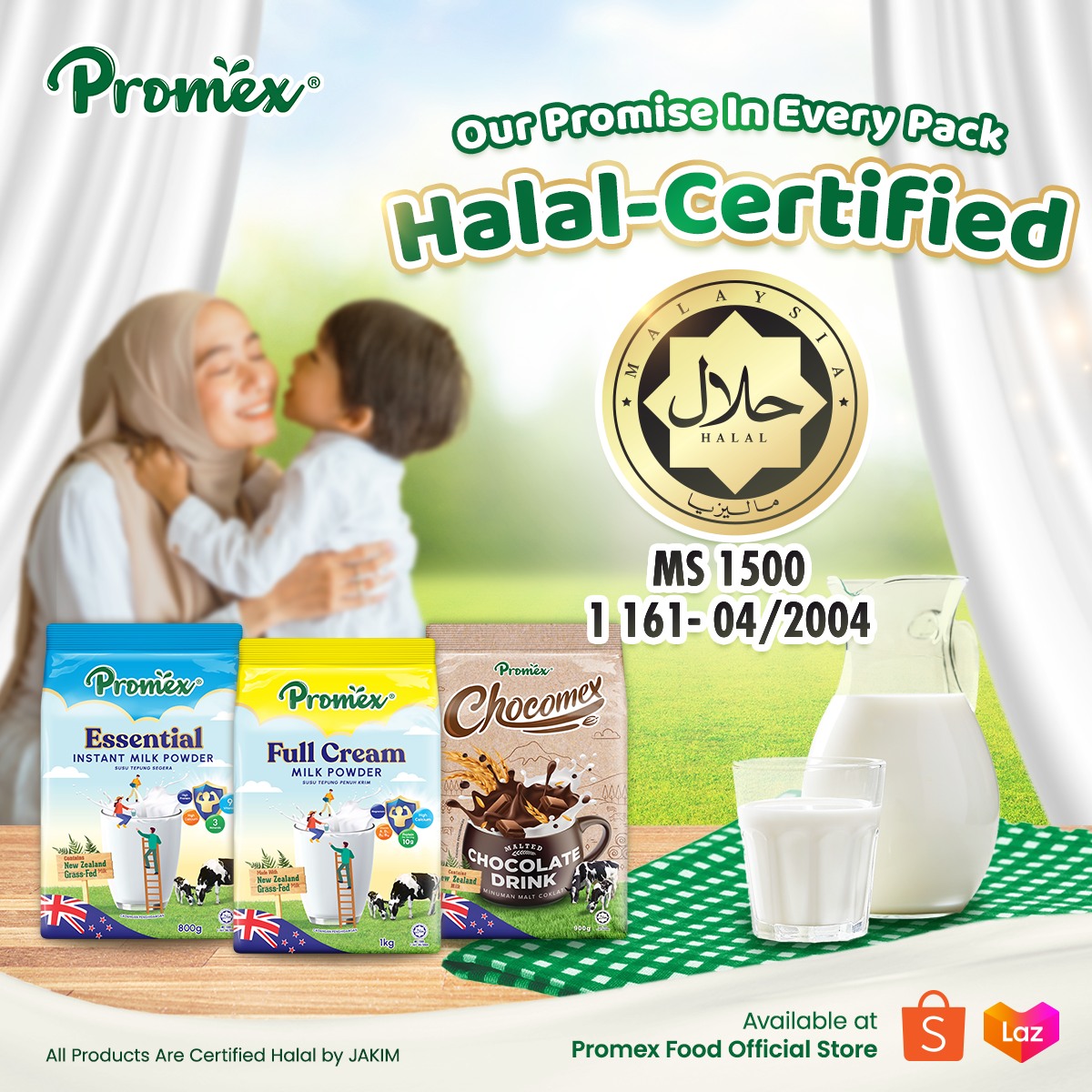 Promex Chocomex Malted Chocolate Drink 30g x 15 Sachets [New Packaging ...