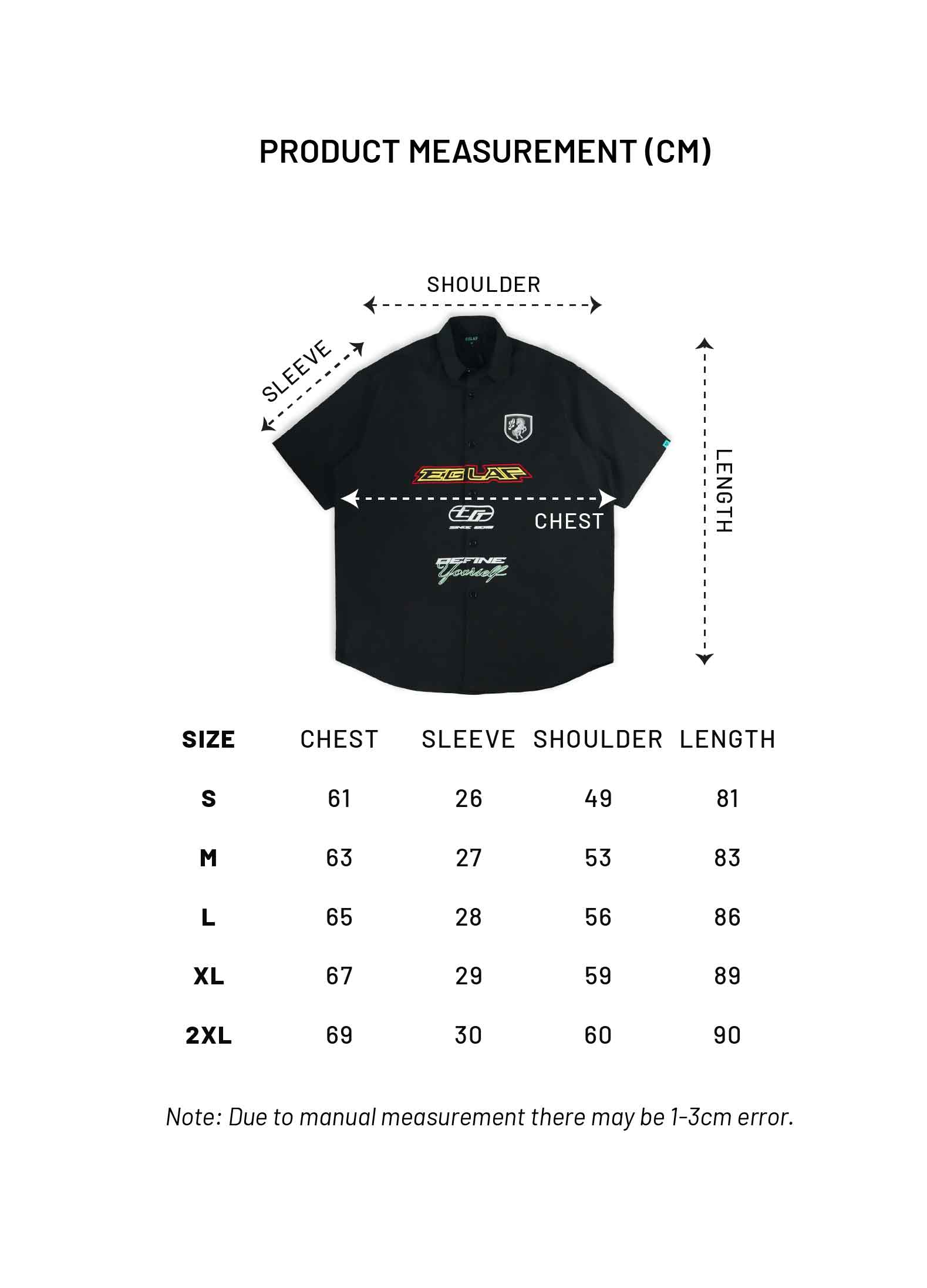 Eglaf RU Multi Logos Shirt (Black) | Shopee Malaysia