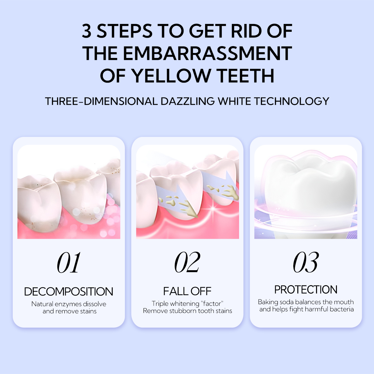 BREYLEE Teeth Whitening Powder Set Plaque Remover Teeth Cleansing Anti ...