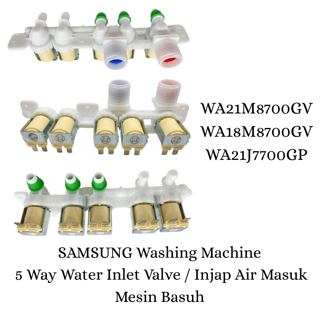 WA21M8700GV WA18M8700GV WA21J7700GP SAMSUNG Washing Machine 5 Way Water ...