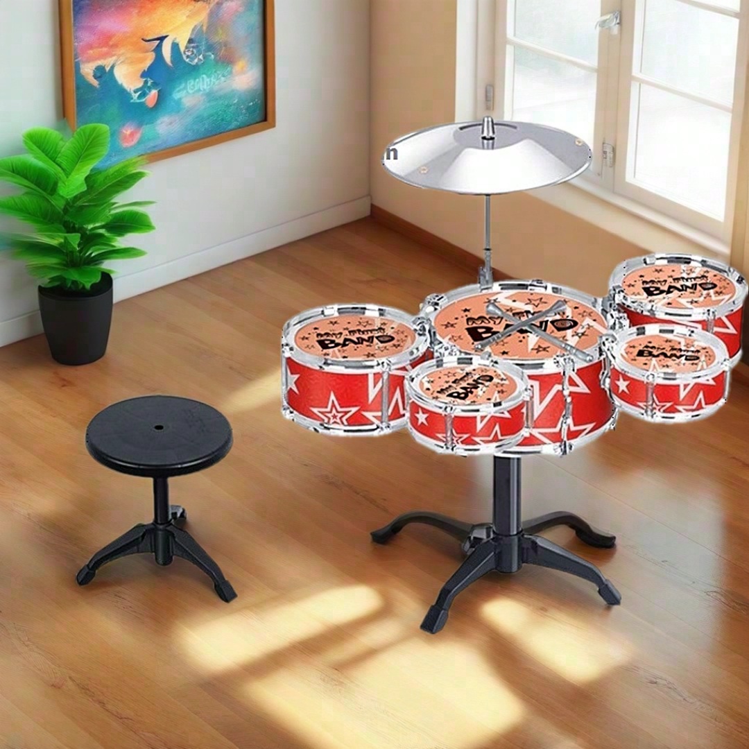 🔥5 Drums🔥 Trendy Jazz SW777 Mini BIG Children 5 Drums Drum Set Kids ...