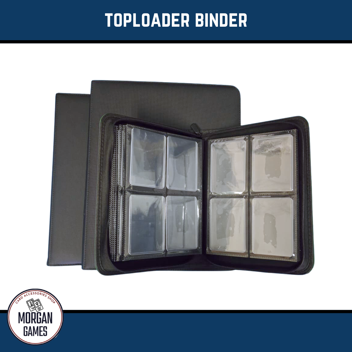 【Morgan Games】[Ready Stock] PU Leather Toploader Binder Album with ...