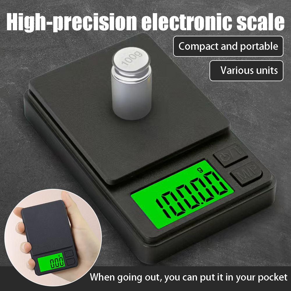 T2 Mini Gram Electronic Scale (100G/500G/1000G) Pocket Scale Penimbang ...