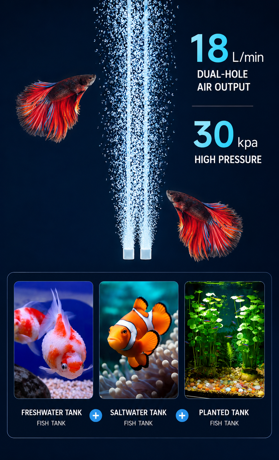 Portable Rechargeable Oxygen Pump High Power Aquarium Air Pump Fish ...