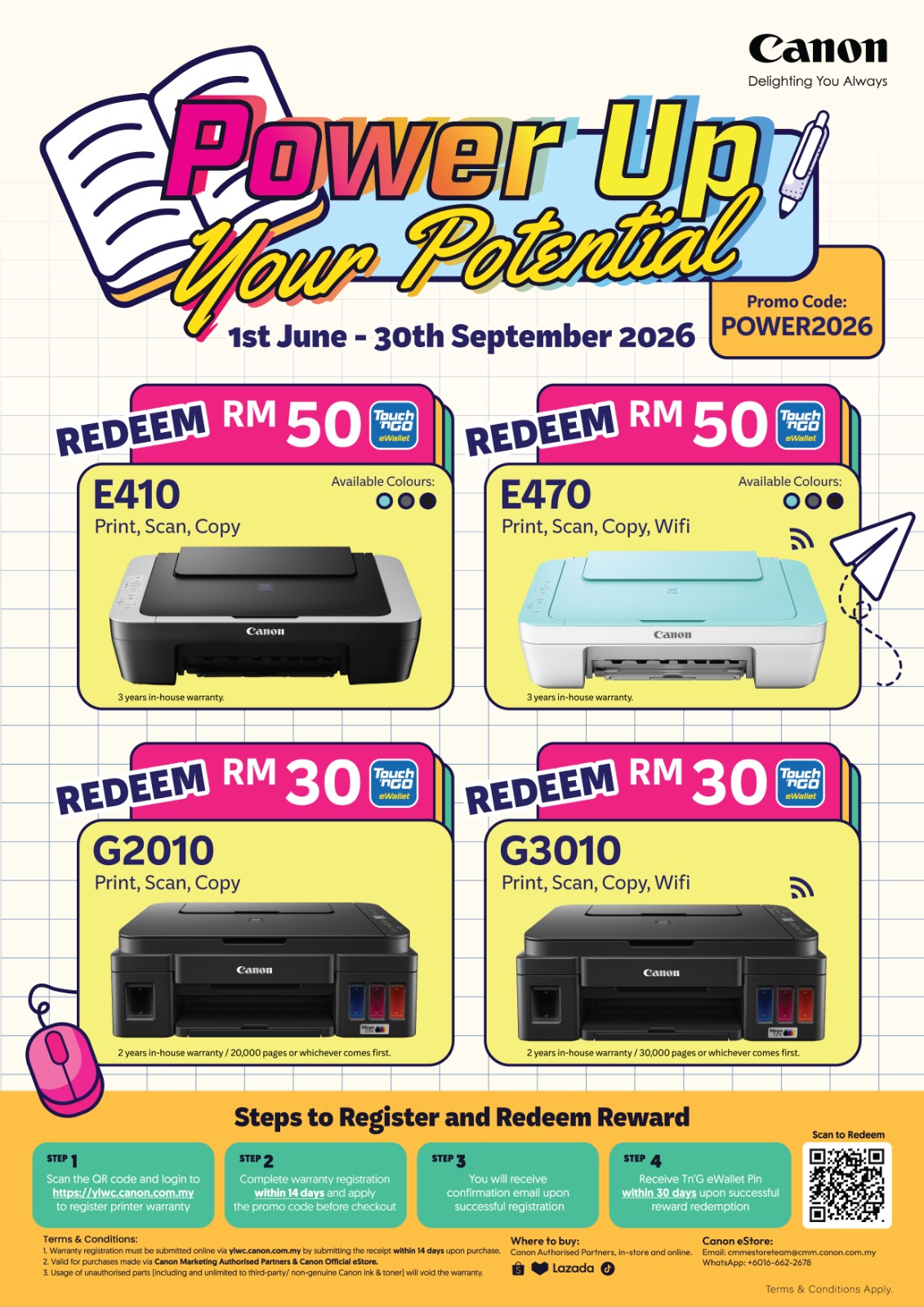 Canon PIXMA E410/ E470 AIO Color Inkjet Printer HP2875 HP 2875 HP2989 ...